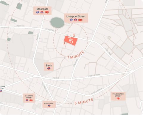 75 London Wall | in the heart of the City of London